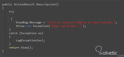 Crear Un Log De Errores En Aspnet Mvc Solvetic
