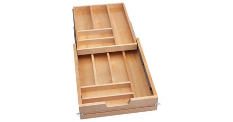 Rev A Shelf WTCD HFL Wood Classics Wood Base Cabinet Two Tier Replacement Drawer