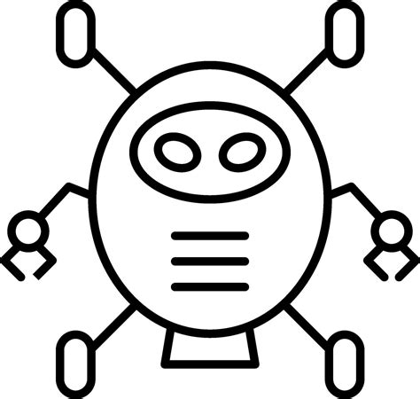 Robotics Line Icon Vector Art At Vecteezy