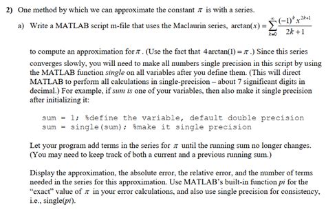 Solved 2 One Method By Which We Can Approximate The