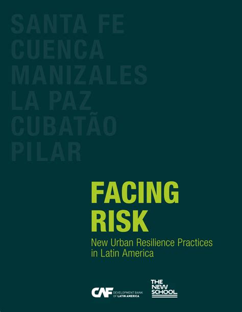 Pdf Facing Risk New Urban Resilience Practices In Latin America