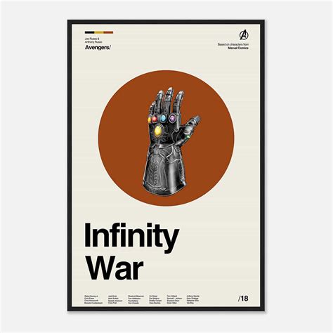 Infinity War Movie Poster Infinity War Print Retro Movie Poster