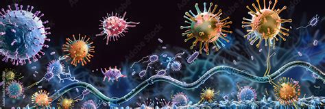 Viral Replication A Detailed Diagram Of The Lytic Cycle Stock Illustration Adobe Stock