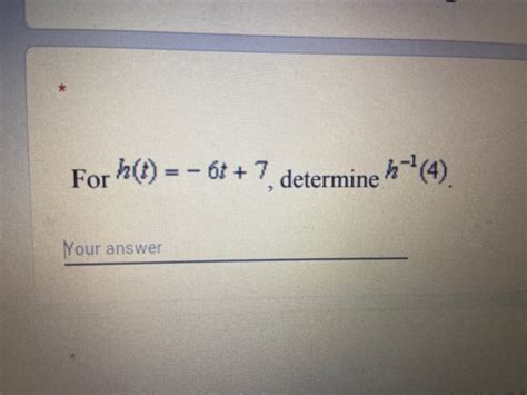 Solved For H T Determine H Your Answer Chegg Com