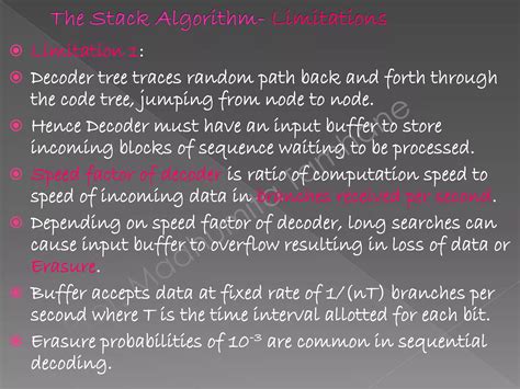 the stack algorithm vs viterbi algorithm ppt