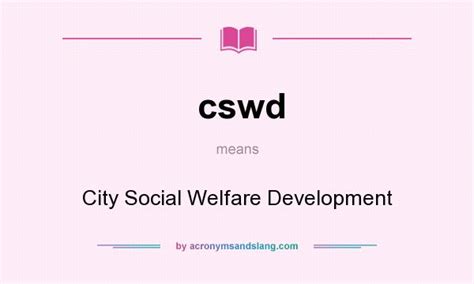Cswd City Social Welfare Development In Undefined By