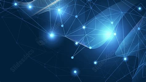 High Tech Texture Abstract Blue Big Data Nature Powerpoint Background