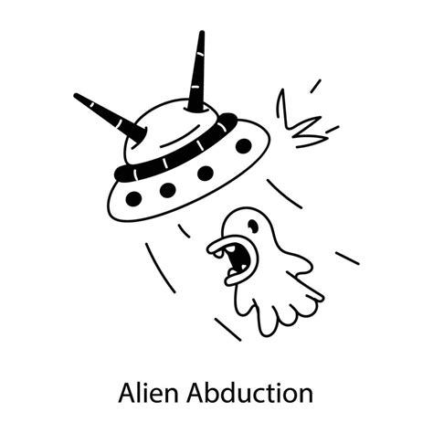 Trendy Alien Abduction 42978858 Vector Art At Vecteezy