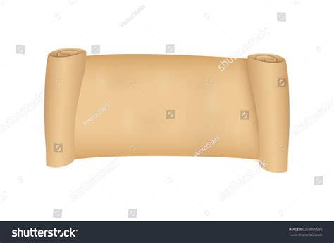 Parchment Scroll Message Banner Stock Vector Royalty Free 269869985