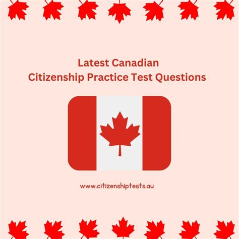 Canadian Citizenship Test Practice Questions