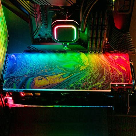 Custom RGB GPU Backplate Sweetest Devotion Artist Geoglyser Etsy