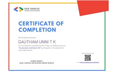 Gautham Unni T K On Linkedin Gdg Javascript Reactjs Shapeai Css
