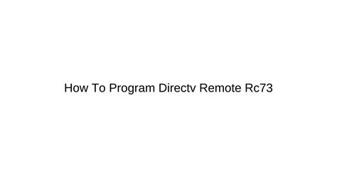 Sceptre Tv Codes For Directv Remote Rc At Carl Cohn Blog