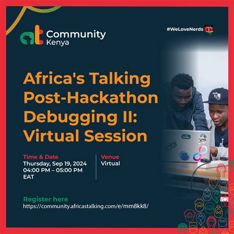 See Africas Talking Post Hackathon Debugging Ii Virtual Session At