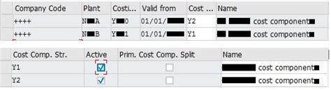 Solved How Can I Assign Two Different Cost Component Stru Sap
