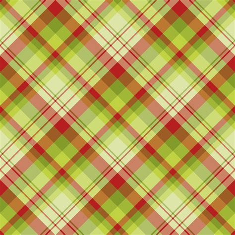 Seamless Pattern In Simple Bright Red And Green Colors For Plaid