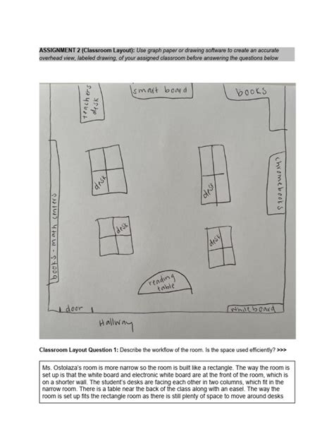 Assignment 2 Classroom Layout 1 Pdf