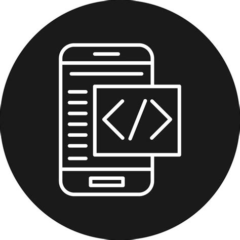 Premium Vector Mobile Coding Vector Icon Can Be Used For Coding And