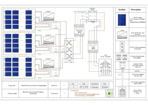 Zeshanyounis I Will Draw Schematic And Single Line Diagram Of Solar Pv System For On