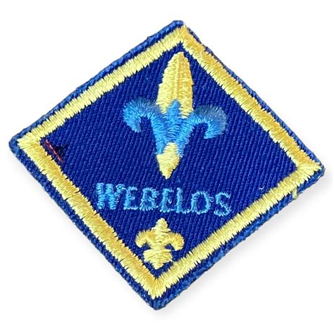 Cub Scout Webelos Rank Award Clear Plastic Back Bsa Position Patch For Sale Virtual Vermont