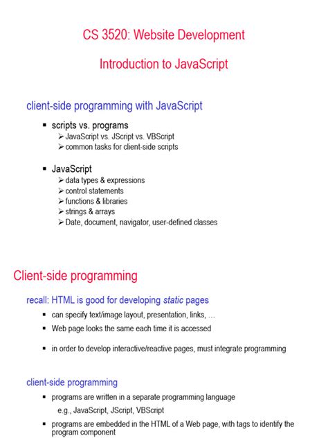 lecture 7 pdf java script dynamic web page