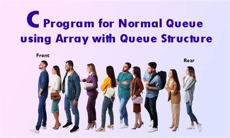 C Program For Normal Queue Using Array With Queue Structure