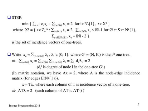 PPT STSP By Column Generation PowerPoint Presentation Free Download ID