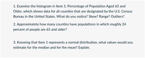 Solved Examine The Histogram In Item Percentage Of Chegg Com