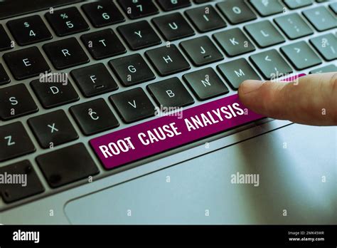 sign displaying root cause analysis business approach method of problem solving identify fault