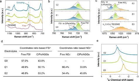 Solvation Structures Of The Electrolytes E0 E1 And E2 Represent Download Scientific Diagram