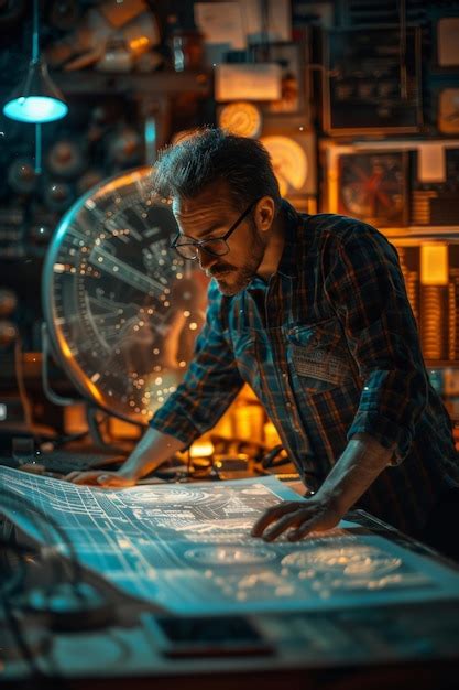 Premium Photo Man Analyzing Data On Paper