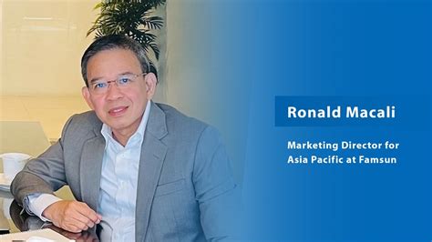 Ronald Macali Marketing Director For Asia Pacific At Famsun