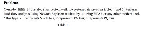 Solved Problem Consider IEEE Bus Electrical System With Chegg