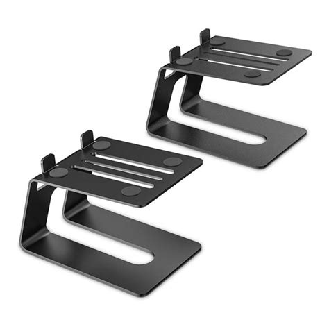 Mirage Desktop Speaker Riser Premium Desktop Speaker Stand With Vibration Absorption Pad For