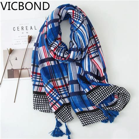 2018 패션 라인 패턴 스카프 봄과 여름 새로운 리넨 스카프 여행 조커 선 스크린 숄 여성 히잡여성용 스카프 Aliexpress