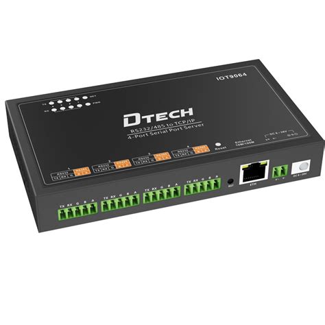 High Resolution Rs232 Rs485 To Tcp Ip 4 Port Ethernet Serial Server Converter Professional Rs232