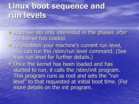 Ppt Linux Boot Sequence And Run Levels Powerpoint Presentation Free Download Id 5787942