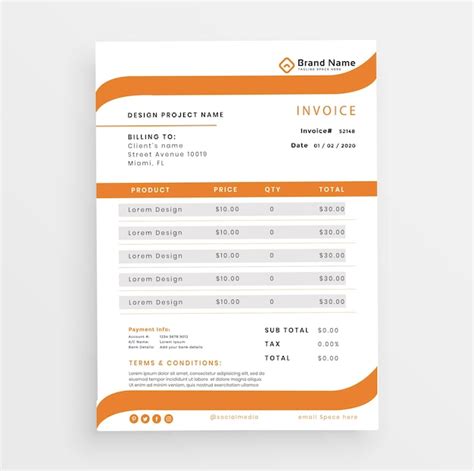Premium Vector Invoice Or Bill Payment Receipt