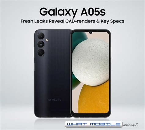 Samsung Galaxy A05s; Fresh Leaks Reveal CAD-renders and Key Specs ...