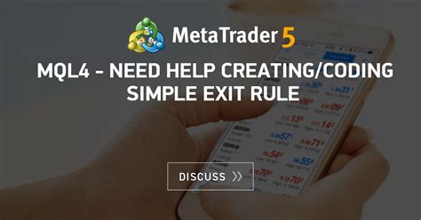 Mql4 Need Help Creatingcoding Simple Exit Rule Moving Average Ma Expert Advisors And