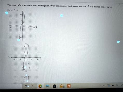 The Graph Of A One To One Function F Is Given Draw The Graph Of The Inverse Function F 1 As