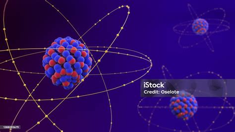 양성자 중성자 및 전자로 구성된 원자 구조 원자 3d 렌더링의 과학 원자에 대한 스톡 사진 및 기타 이미지 원자 프로톤 원자력 발전소 Istock