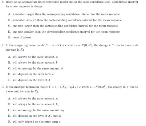 solved 8 based on an appropriate linear regression model