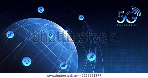 5g Technology Computer Network Connection Line Stock Vector Royalty Free 2226621877 Shutterstock