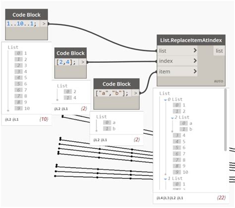 Replace Mutiple Items At Multiple Indices Revit Dynamo