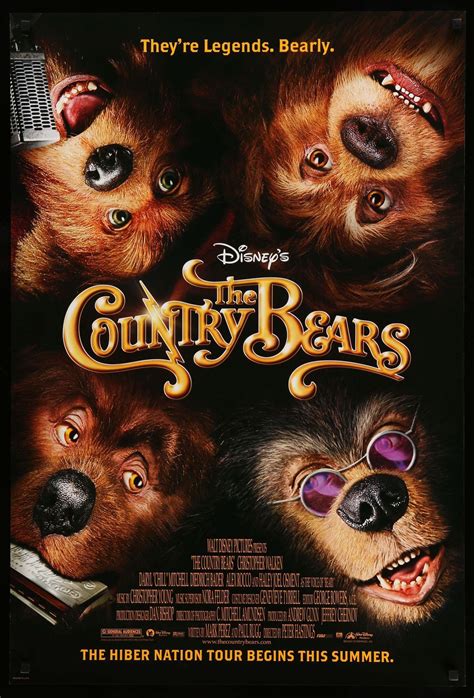 Country Bears 2002 Original One Sheet Movie Poster Original Film Art Vintage Movie Posters