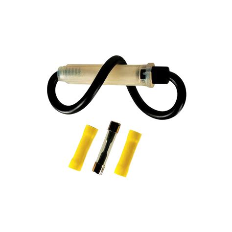 In Line Glass Fuseholder 10 Awg 6 5 Wire W 1 30 Amp Agc Fuse And 2 Vinyl Terminals 1 Set 98125