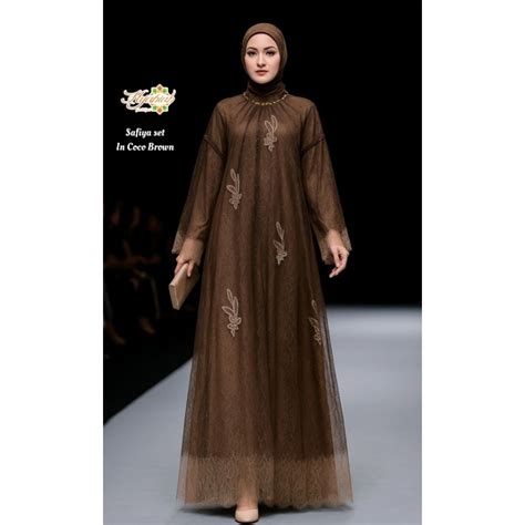 Jual Raya Collection Safiya Set In Choco Brown Exclusive Shopee Indonesia