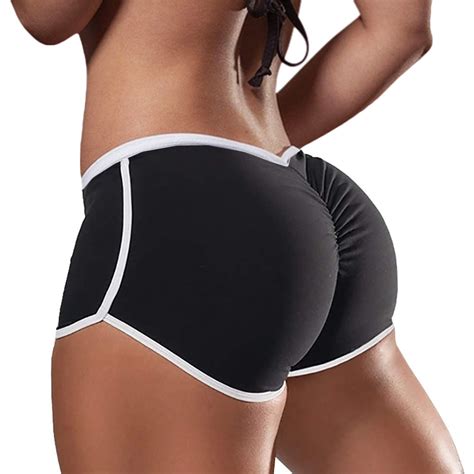 Xysaqa Womens Scrunch Butt Lifting Shorts Women Gym Workout Booty