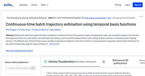 Continuous Time Batch Trajectory Estimation Using Temporal Basis Functions